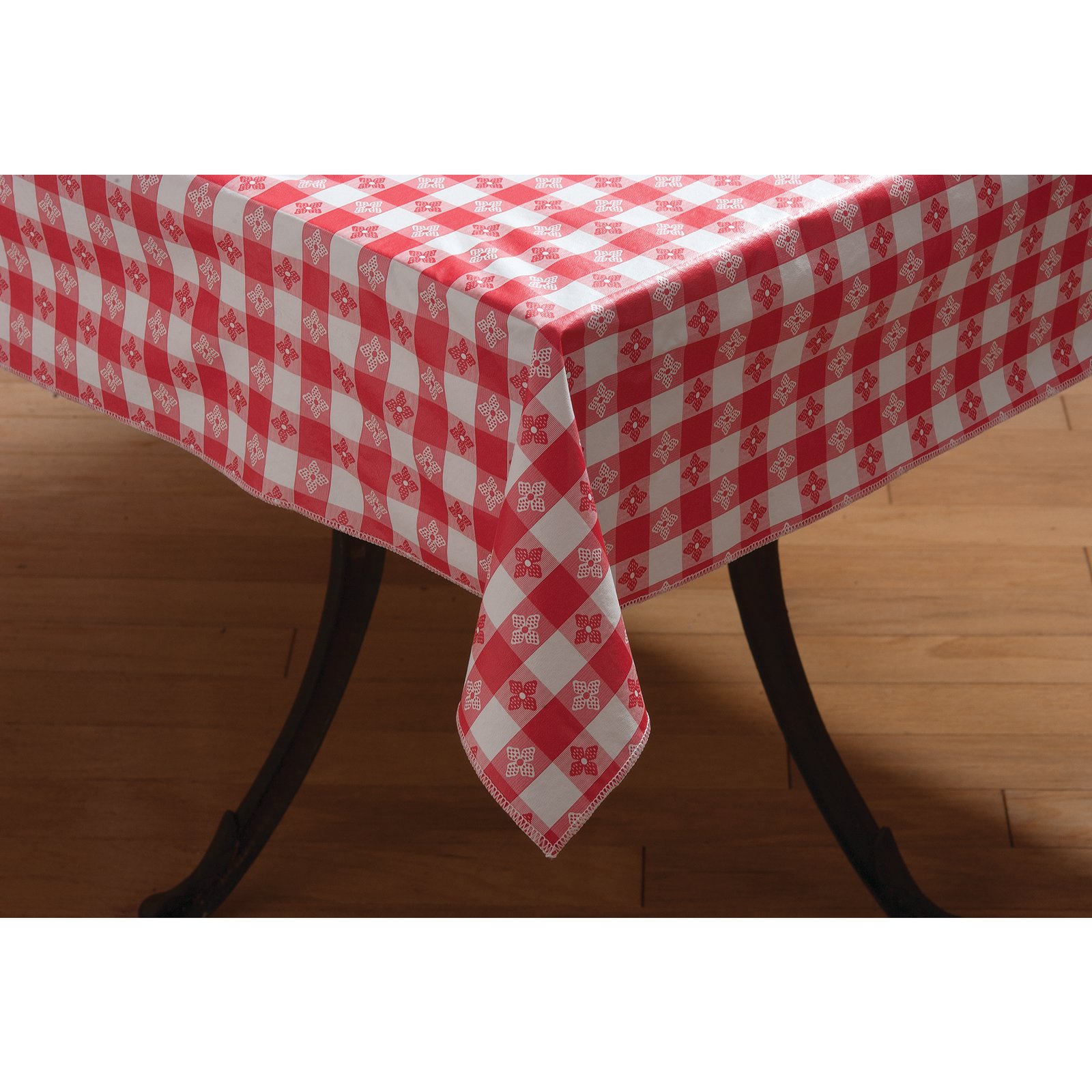 51515252SM001 Classic Series Checked Tablecloth 52 X 52 Red