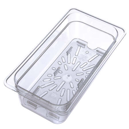 3067007 - StorPlus™ Polycarbonate Food Pan Drain Grate 1/3 Size - Clear ...