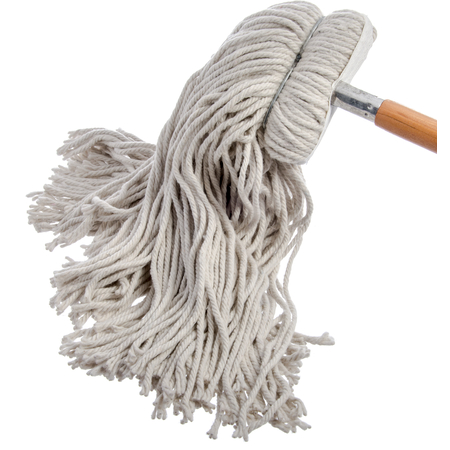 369024C00 - Flo-Pac® Kwik-On™ Screw Top Mop, Cotton #24 - White ...