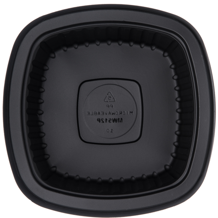 DXMW512PBLK - Microwaveable Square Side Dish 12oz. (500/cs) - Black ...