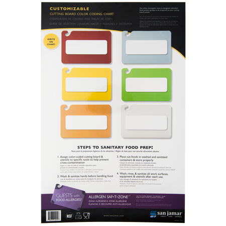 CBCWLCTST - Cut-N-Carry Cutting Board Color Coding Chart 6 Board ...