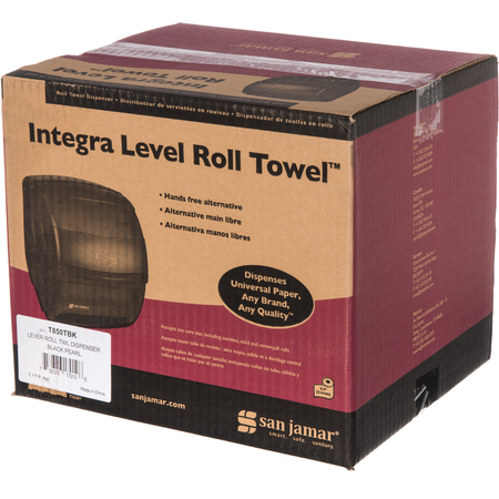 T850TBK - Classic Integra™ Lever Roll Towel, All Core Sizes, Black ...