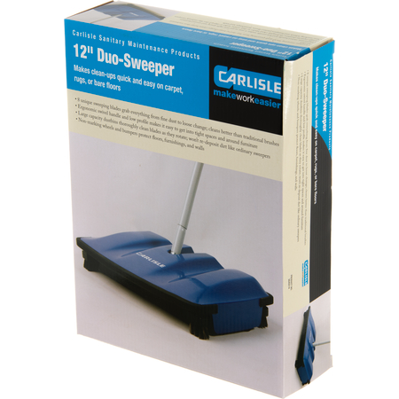 3640014 - Duo-Sweeper Floor Sweeper 12" - Blue | Carlisle FoodService ...